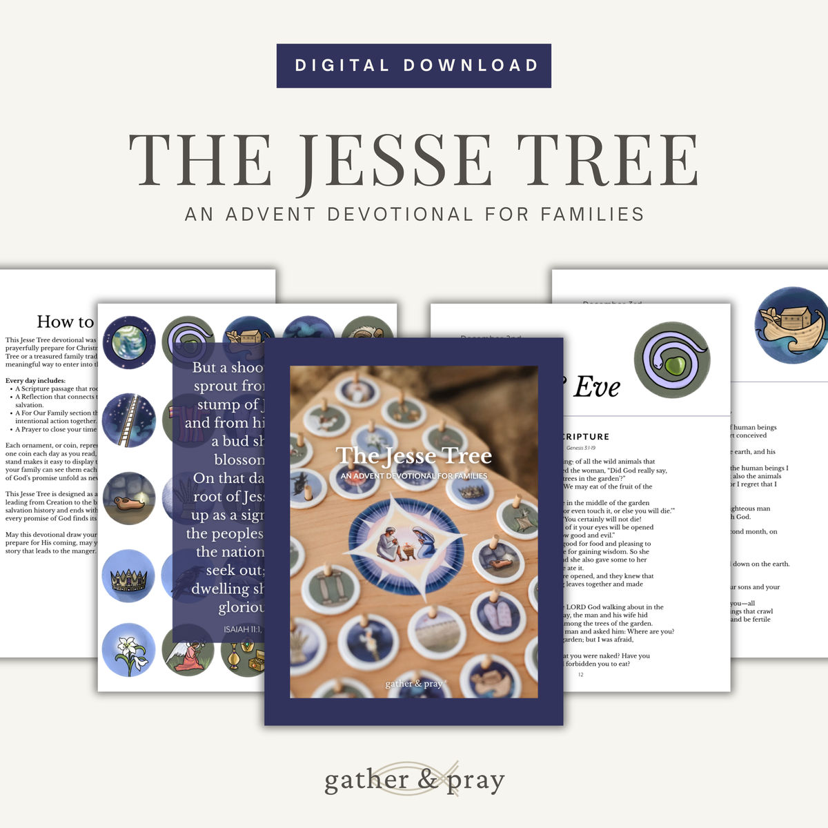 The Jesse Tree: An Advent Devotional for Families (Digital Download ...